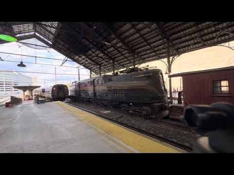 Amtrak 114 at Harrisburg, PA (Part 2) Ft. PRR GG1 4859 - YouTube