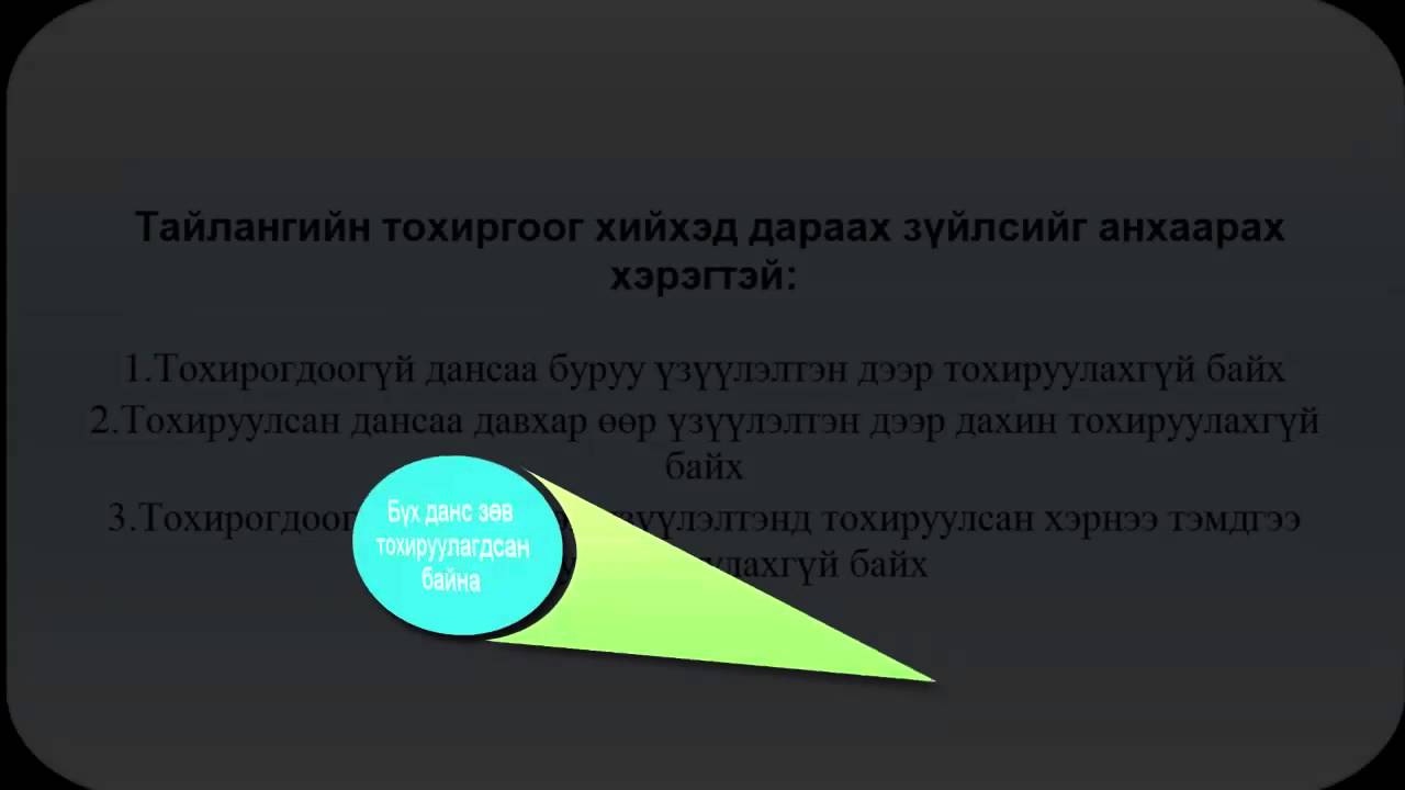 Мөнгөн гүйлгээний тайлангийн тохиргоо Youtube