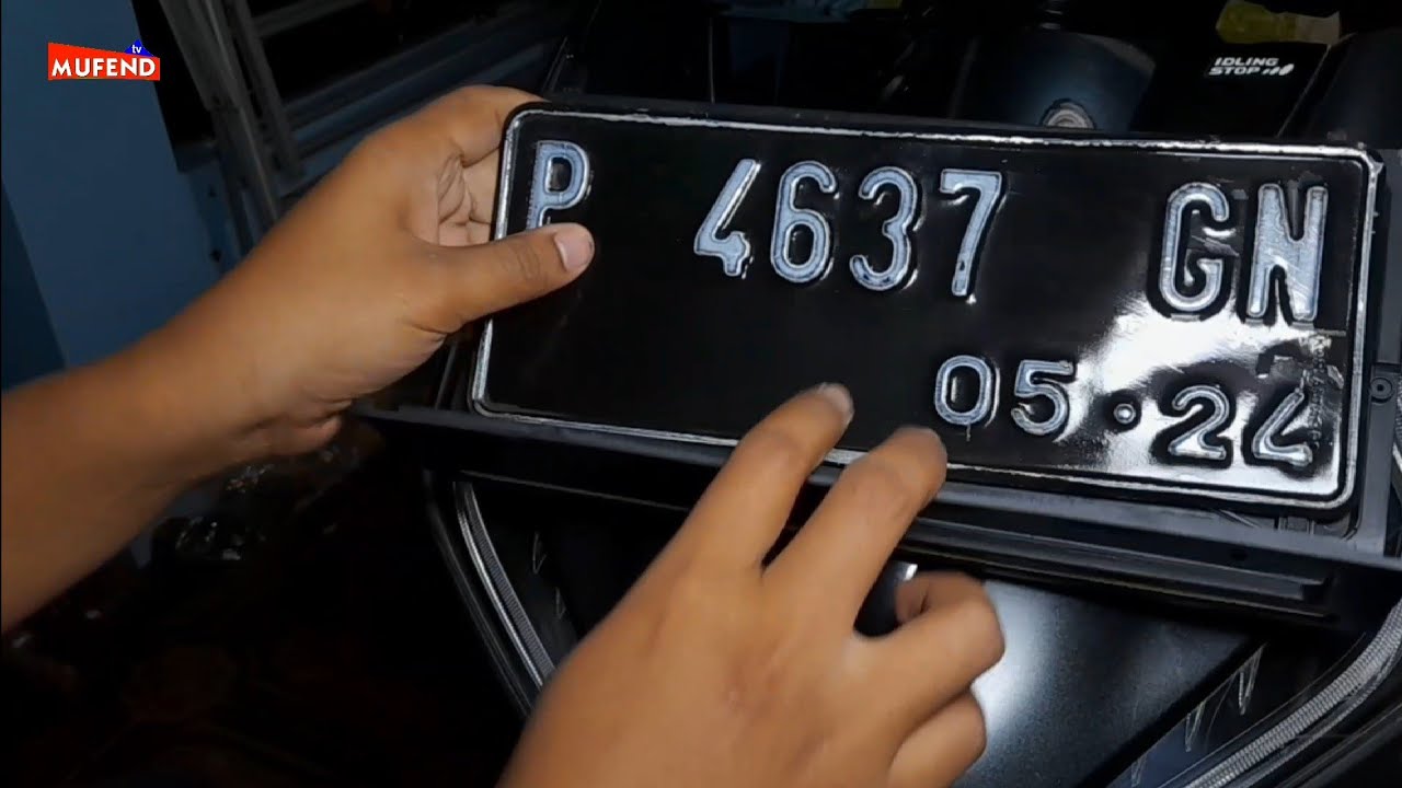 Cara Pasang Plat Nomor Kendaraan di Motor Sendiri Untuk Pemula - YouTube