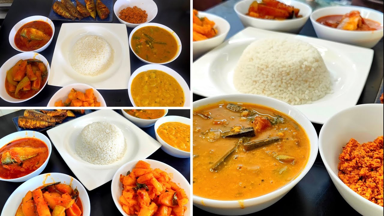 Kerala Style Lunch | Amma's Special Pothichoru | Nadan Lunch | പഴമയുടെ ...