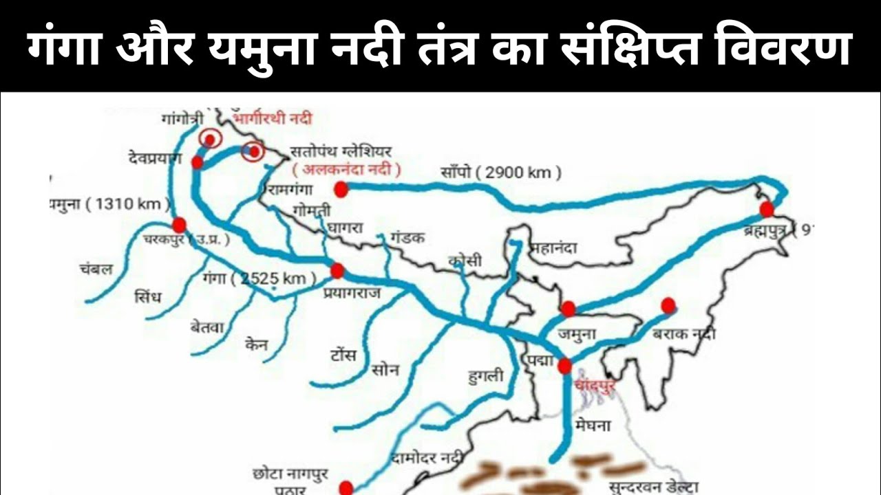 गंगा यमुना की सहायक नदियां | Ganga Yamuna Tributaries | Explanation with Diagram by RK sir - YouTube