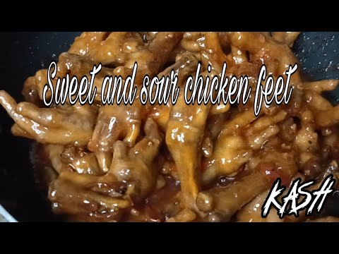 Sweet and sour chicken feet - YouTube
