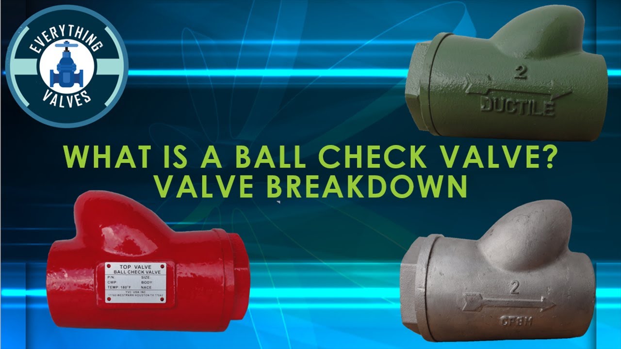 What is a Ball Check Valve? Ball Check valve disassembly and assembly ...