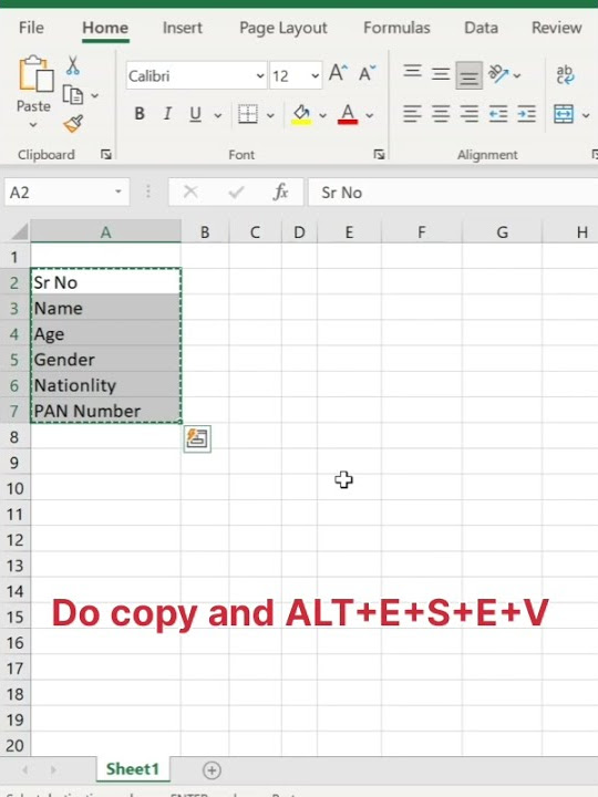 Transpose Data in Excel! Rename Excel Tab #shorts #excel #exceltutorial #msexcel - YouTube