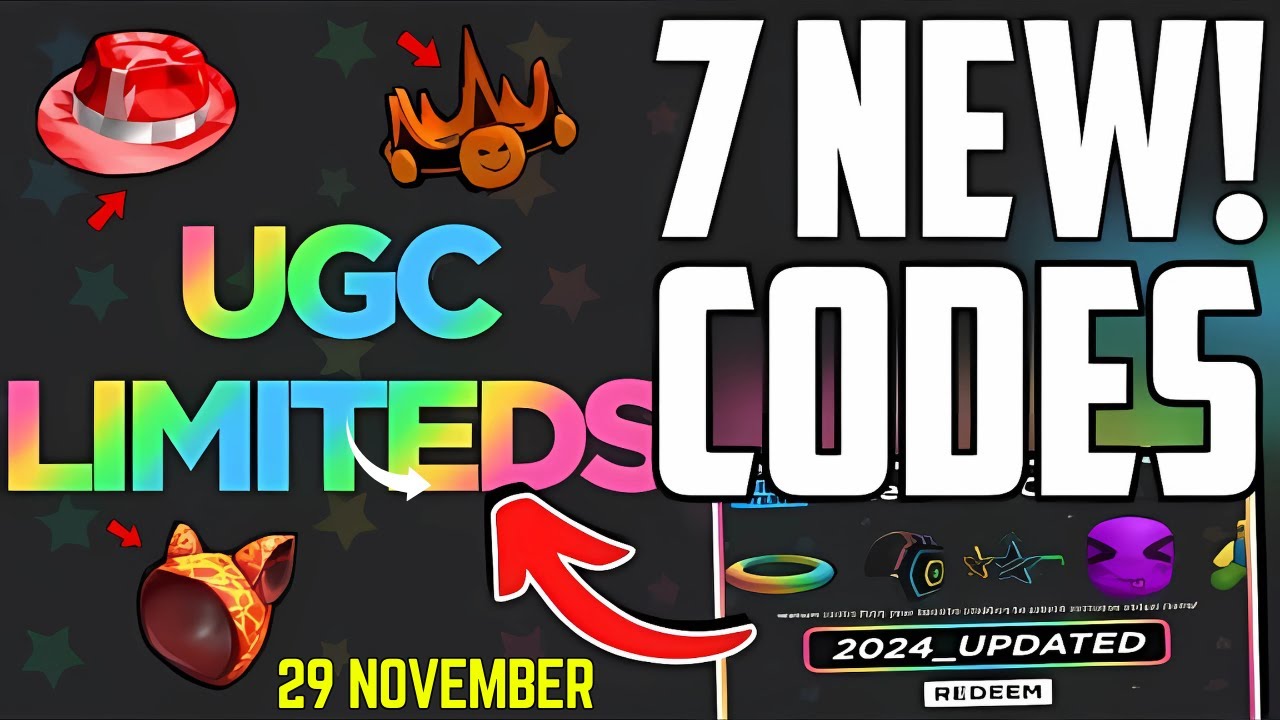 Exclusive 2024 Roblox UGC Limited Codes – Get Your Codes Today! - YouTube