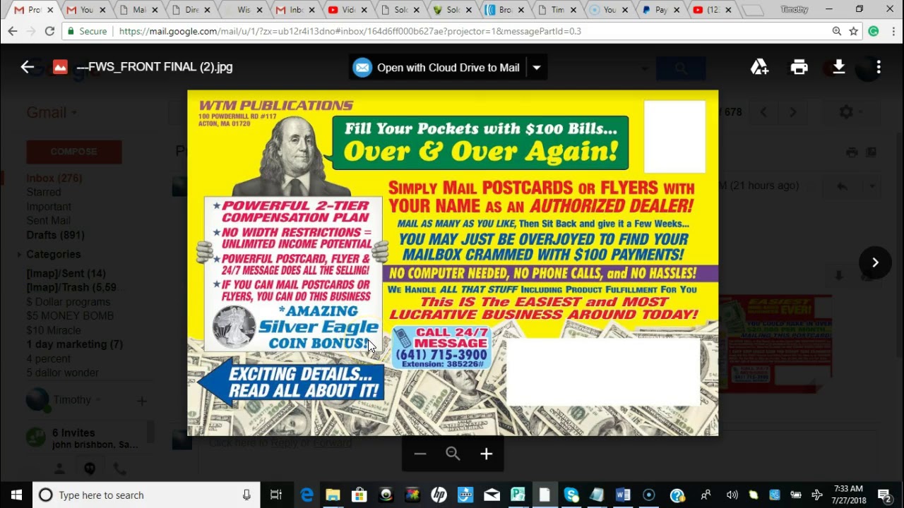 Franklin's Wealth System Review, Profit Max Formula, [Instant Postcard ...
