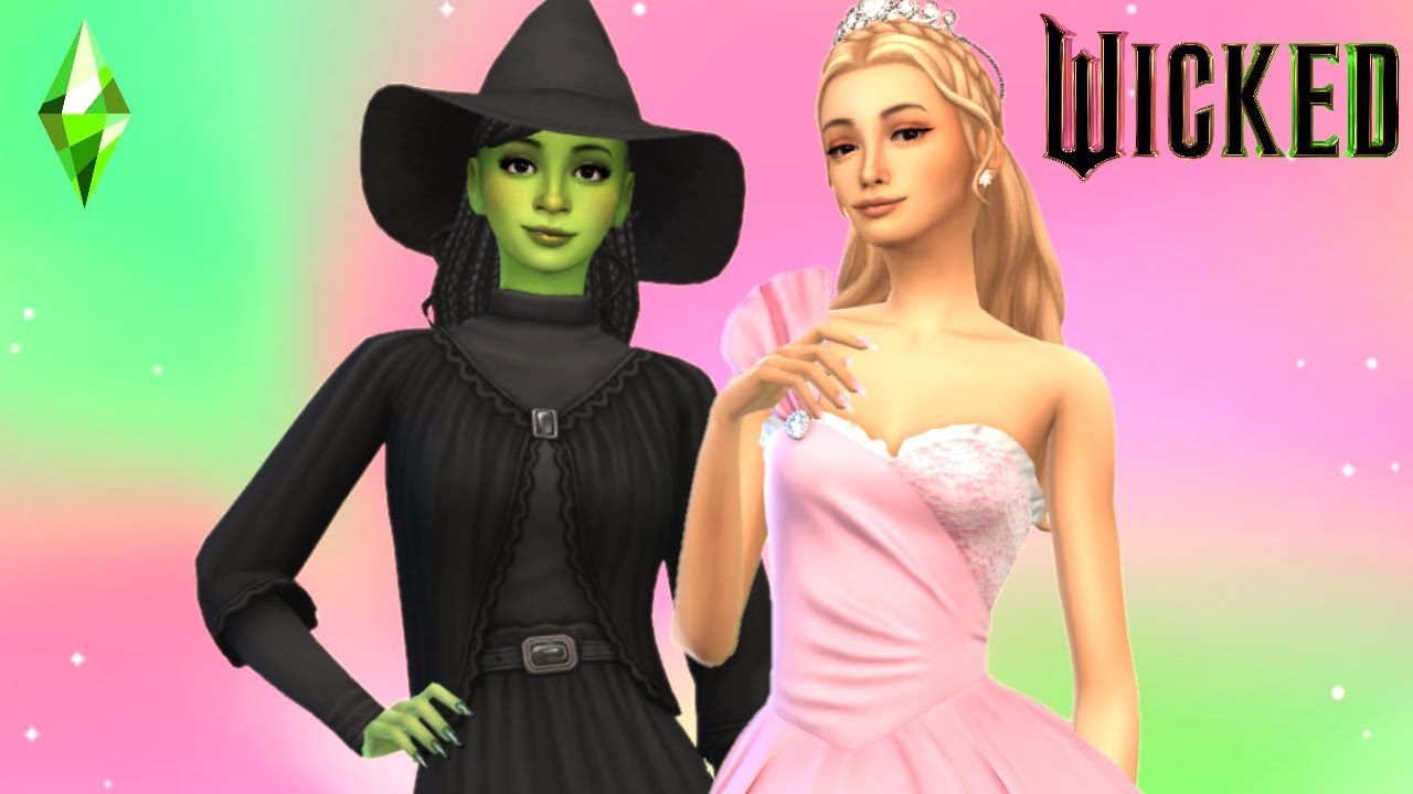 Elphaba And Glinda [Wicked 2024] : Create a Sim I Sims 4 - YouTube