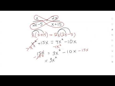 Solving Rational Equations by Cross Multiplication - YouTube