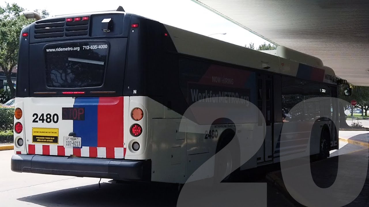 Riding Houston METRO Bus 20, Westpark/Lower Uptown to Bellaire Transit ...