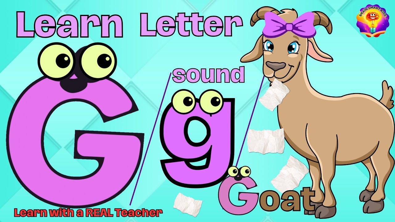 Learn Letter G & its sound, phonics for kindergarten, toddler ...