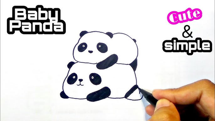 How To Draw A Baby Panda Step By Step How To Draw A Cute Panda. DIY
