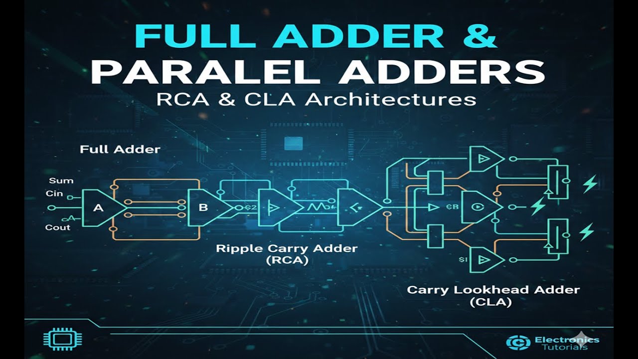 Full Adder & Parallel Adders (RCA & CLA) - YouTube