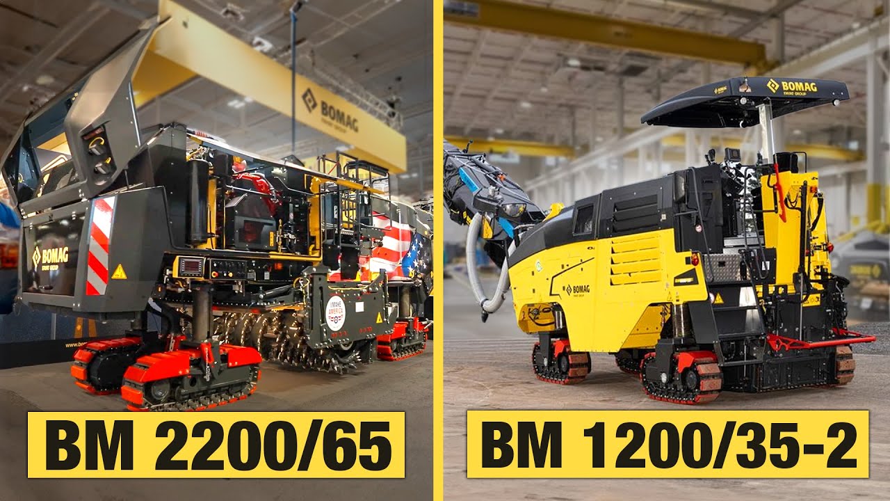 BOMAG's Milling Solutions: BM 2200/65 & BM 1200/35-2 - YouTube