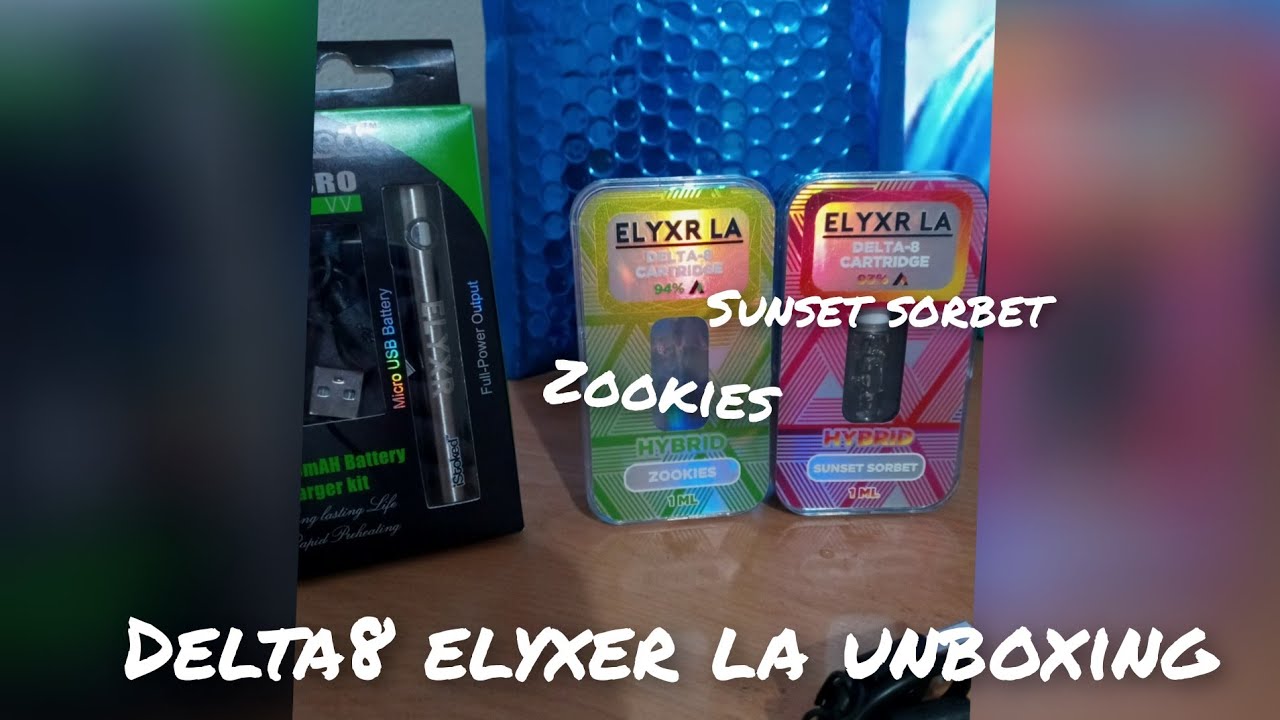 asmr unboxing detla8 elyxer la first time trying this company delta8 ...