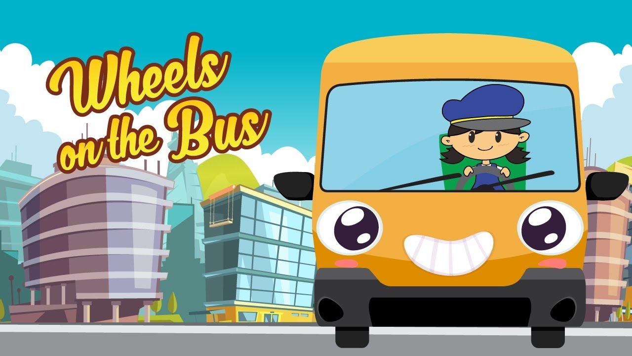 Wheels On The Bus Go Round and Round Nursery Rhyme & More Songs by Luke ...