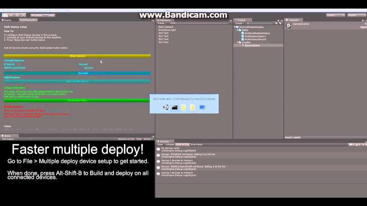 Android Multiple Deploy - Unity extension - YouTube