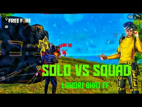 free fire BR RANK solo vs squad video ||free fire full map rank only ...