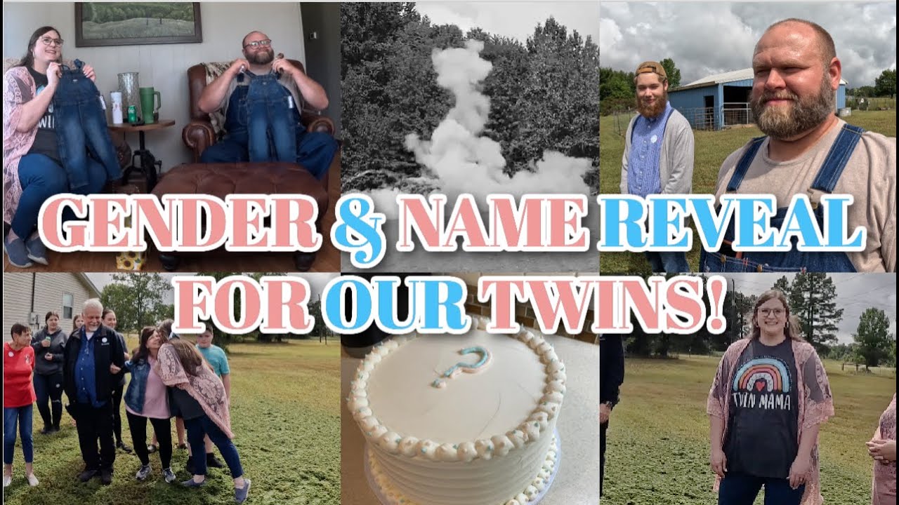 GENDER & NAME REVEAL FOR OUR IDENTICAL TWINS!! | TWIN PREGNANCY - YouTube