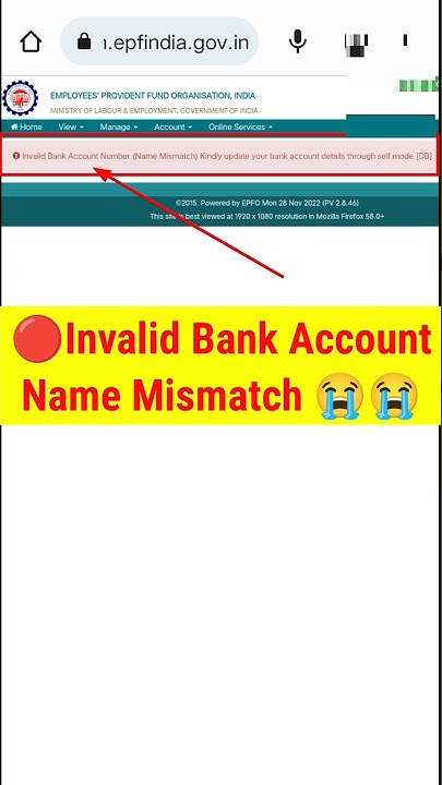 invalid bank account no. kindly update your bank account details # ...