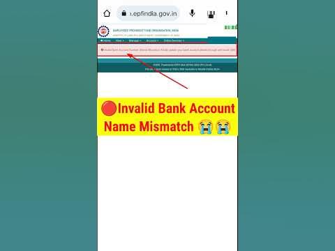 invalid bank account no. kindly update your bank account details # ...