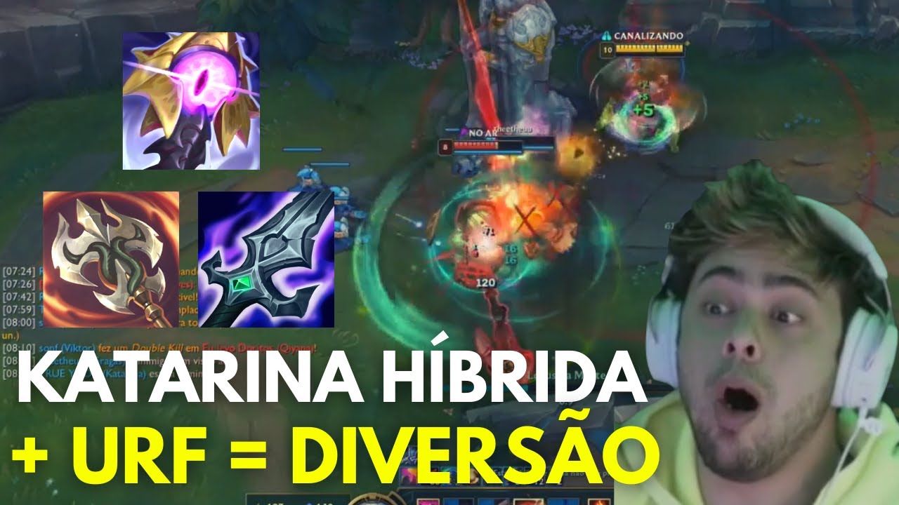 YODA TESTANDO NOVA BUILD DA KATARINA NO URF│KAT AD DA DANO??? - YouTube