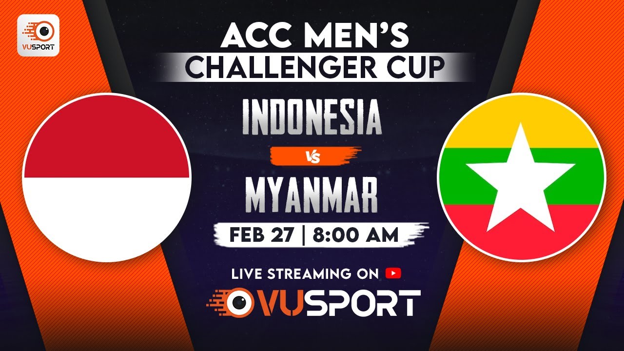 🔴 LIVE | ACC Mens Challenger Cup - Indonesia vs Myanmar - Match 7 on ...