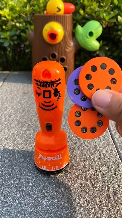 Halloween Flashlight Projector with Fun Pumpkin & Ghost Slides - YouTube