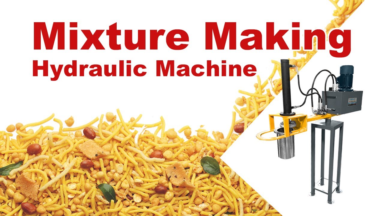 Mixture making machine Hydraulic Mixture machine Sev Machine Namkeen machine Coimbatore - YouTube