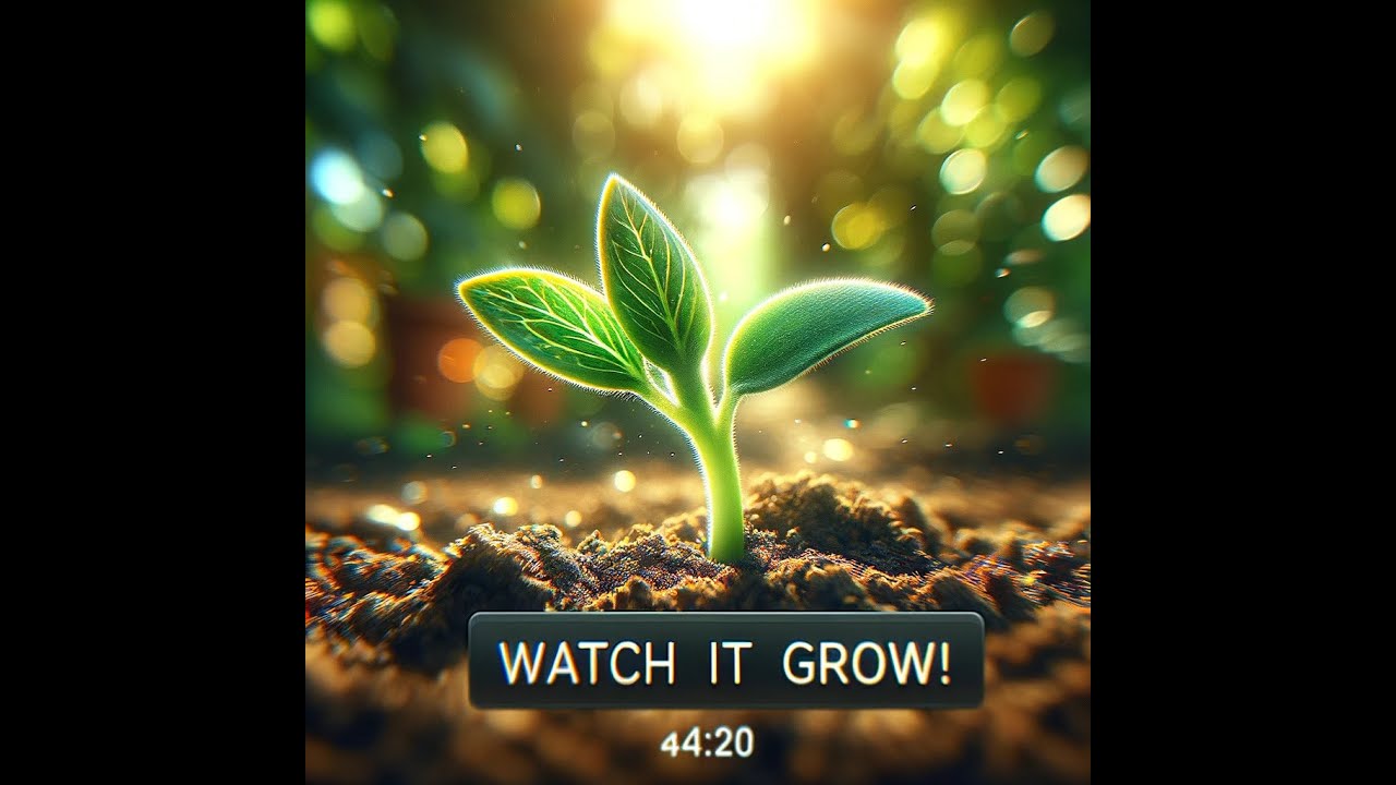 4K Watch a Plant Grow: Stunning Time-Lapse from Seed to Sprout 🌱 - YouTube
