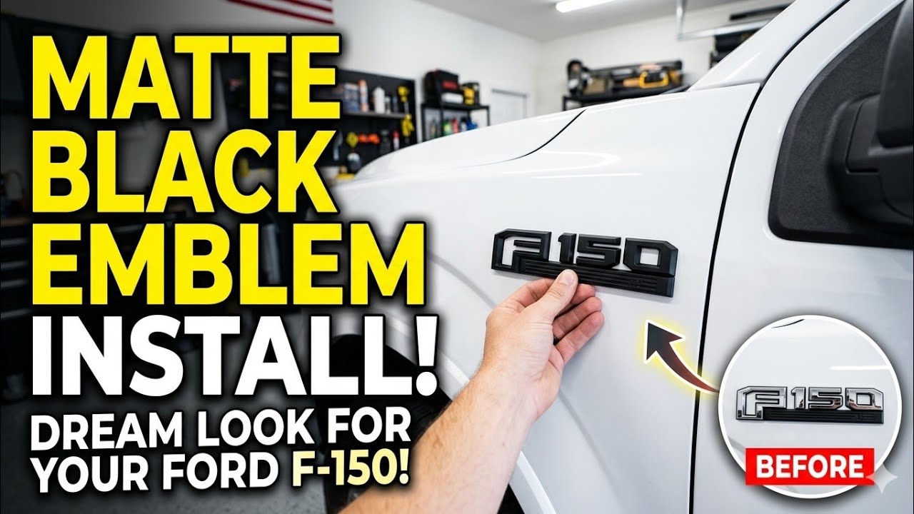 Just Installed Matte Black Fender Emblems On My Ford F150 - YouTube