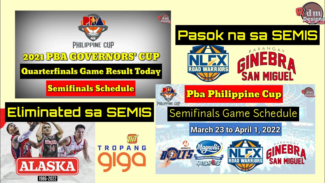 Pba Quarterfinals Game Score Today Mar 19, 2022| Pba Semifinals ...