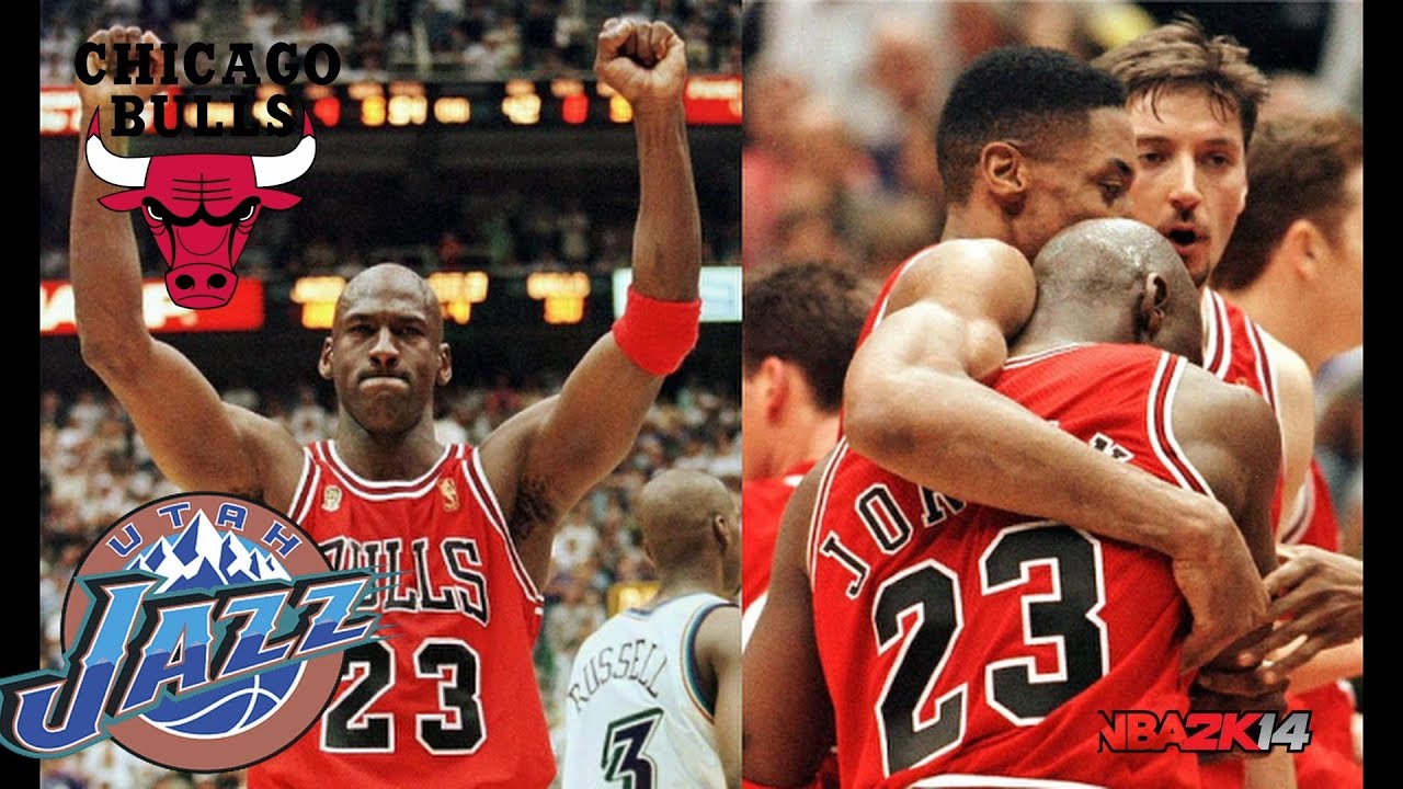 NBA 2k 2014 [ HALL OF FAME ] - Utah Jazz '98 vs Chicago Bulls '98 GM1 ...