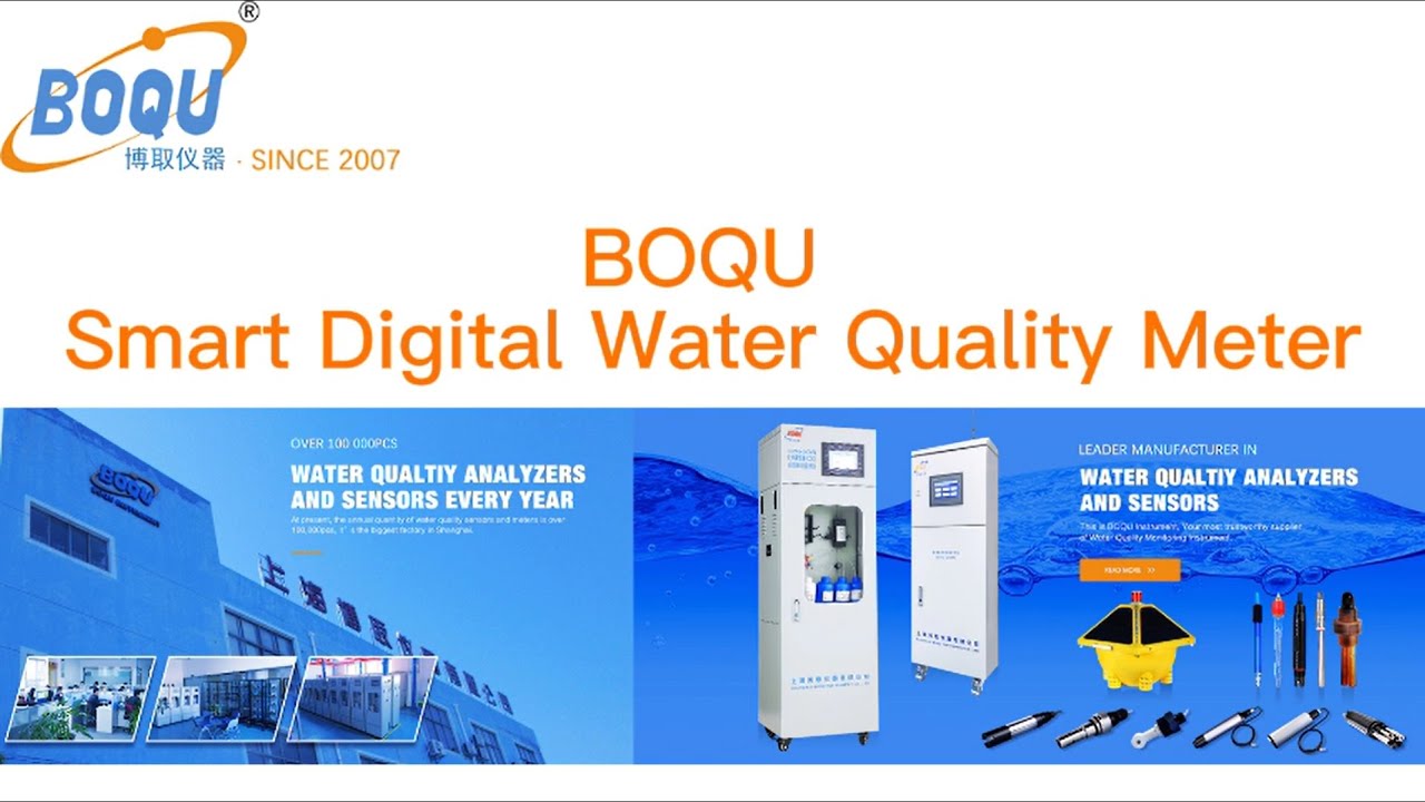 Smart Digital Water Quality Meter BOQU Instrument - YouTube