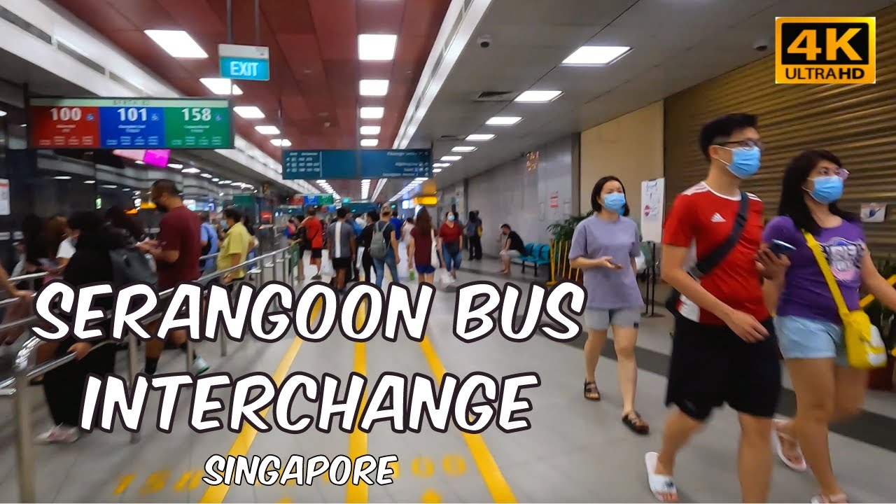 Serangoon Bus Interchange | Singapore Walking Tour | Dec 2021 [4K ...
