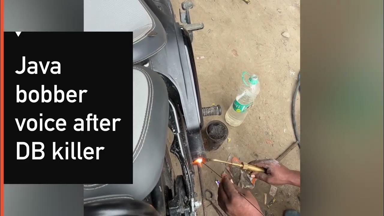 jawa bobber 42 exhaust sound modified. DB killer - YouTube