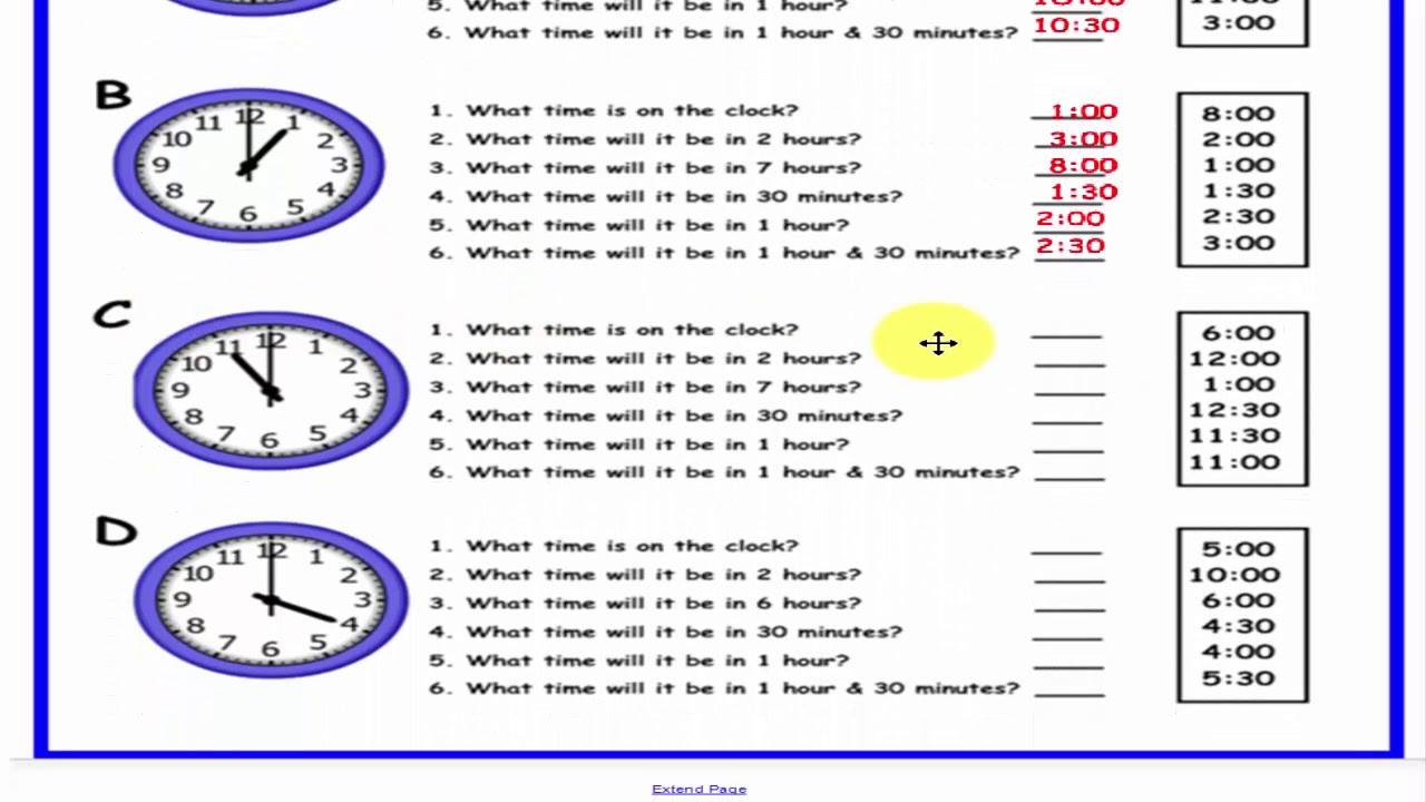 LESSON 5 TELLING TIME LIST OF DIFFERENT TIMES - YouTube