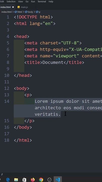 VSCODE : Lorem Text Auto Complete Emmet #shorts - YouTube