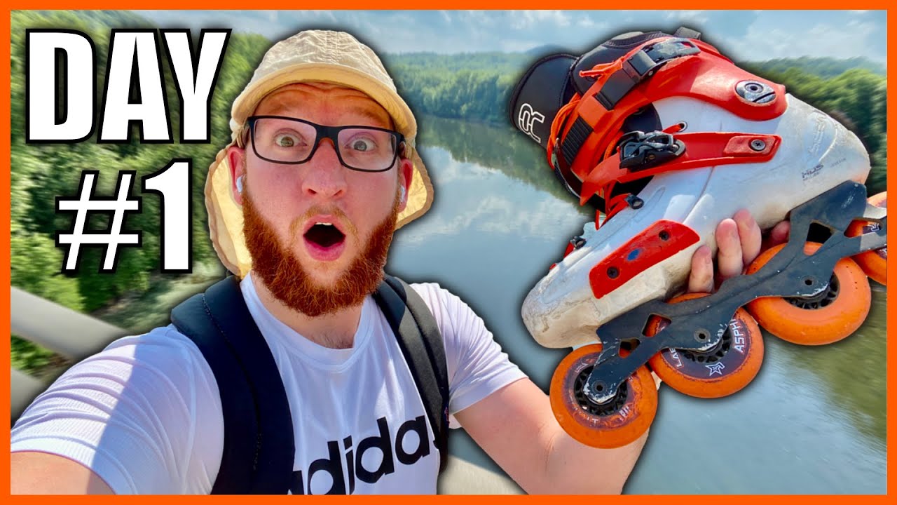 I ROLLER SKATED ACROSS AN ENTIRE STATE - YouTube