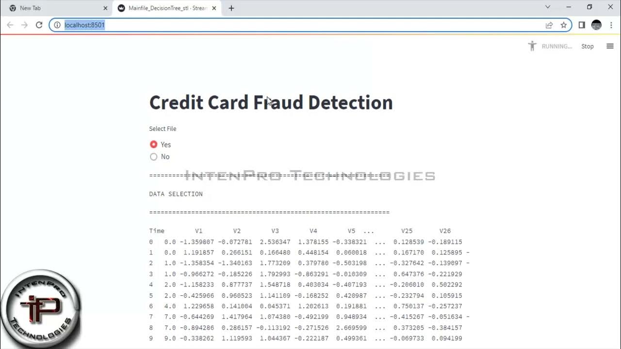 **Streamlit Web Application** - Credit Card Fraud Detection Using ...