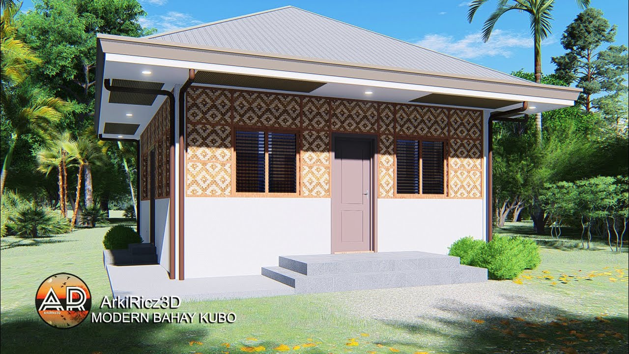 SIMPLE HOUSE DESIGN l 6X6.5 M. | 39 SQ.M.l NATIVE HOUSE - YouTube