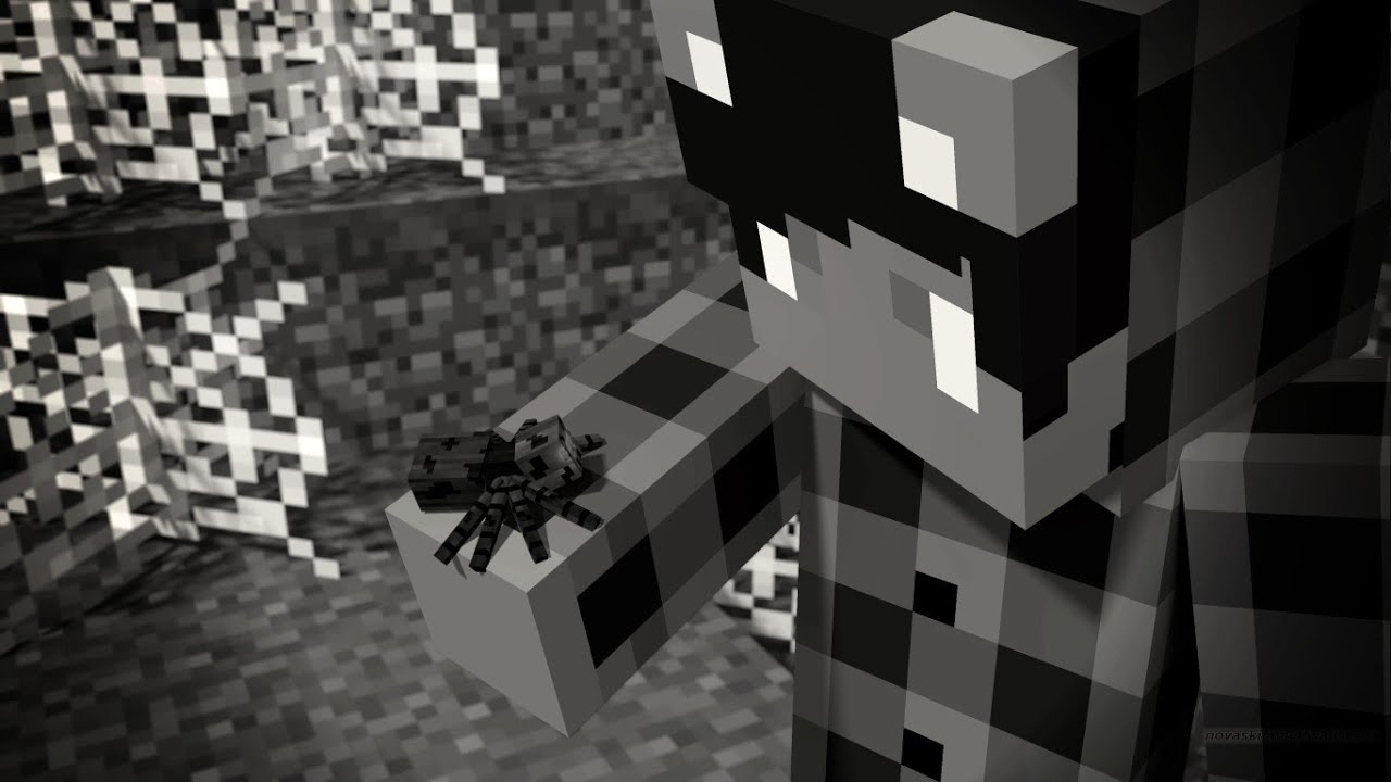 Giant Enemy Spider Minecraft Animation Short - YouTube