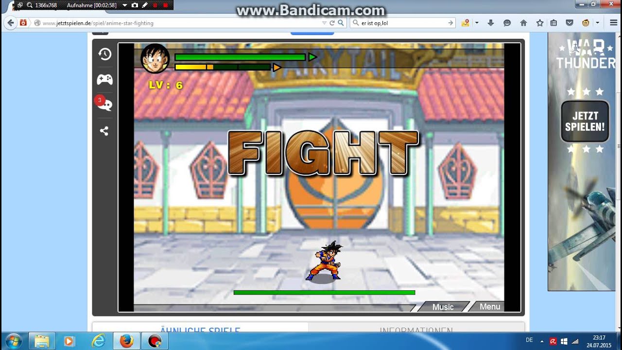 Flash Games:Anime Star Fighting Part 3/3 - YouTube