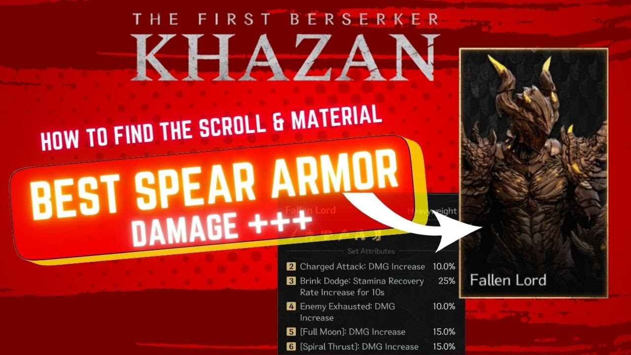 Fallen Lord Armor / Claws Guide- First Berserker Khazan #gaming # ...
