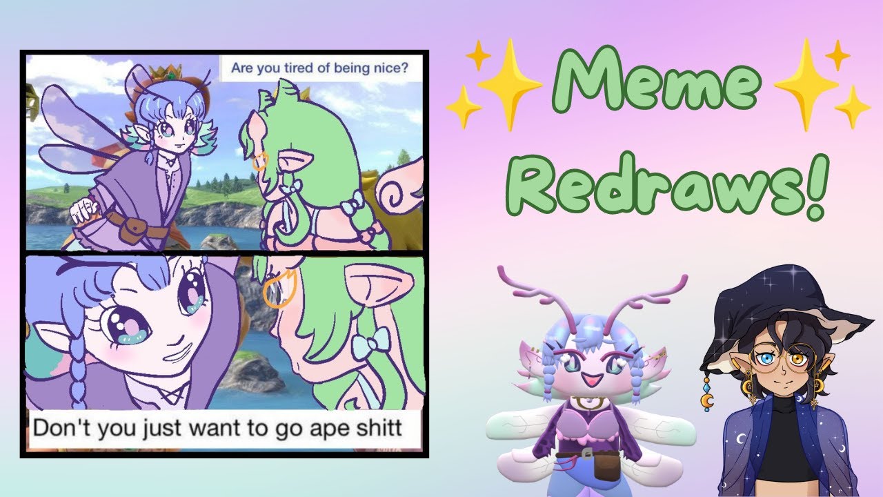 MEME REDRAWS (plus surprise chibi model hehe) | #twitch #vtuber - YouTube