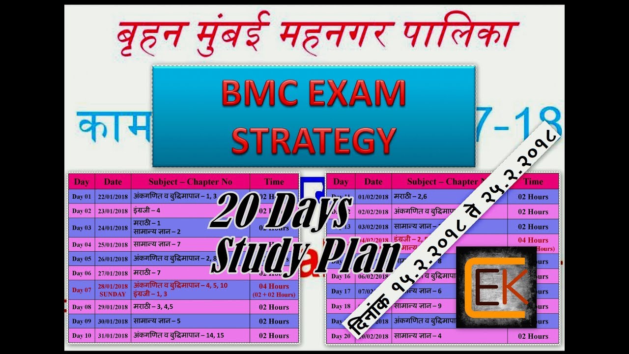 BMC Exam Strategy! 20 Days Game Plan! How to Study for BMC Exam! BMC ...