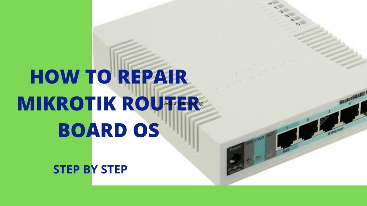 Mikrotik Router Board OS ( Operating system) Repair Step by Step. - YouTube