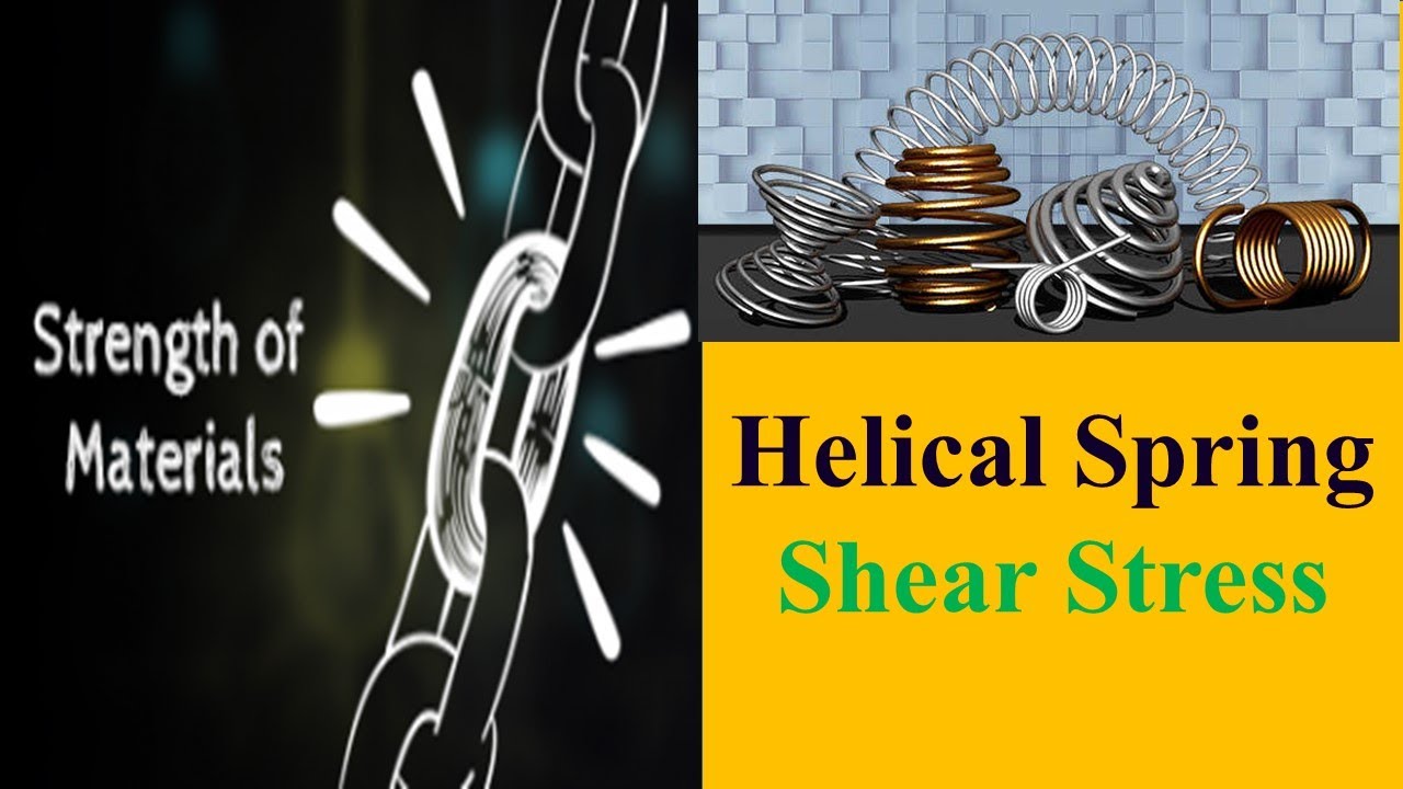 54.Shear Stresses in Helical Spring - YouTube