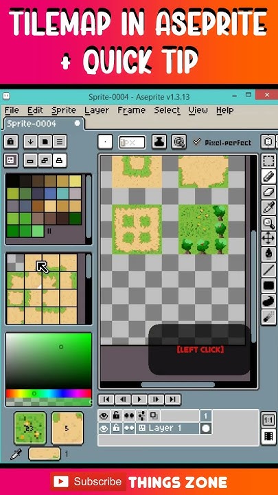 Tutorial: TILEMAP in ASEPRITE explained EASILY + final trick | in 1 minute | #pixelart - YouTube
