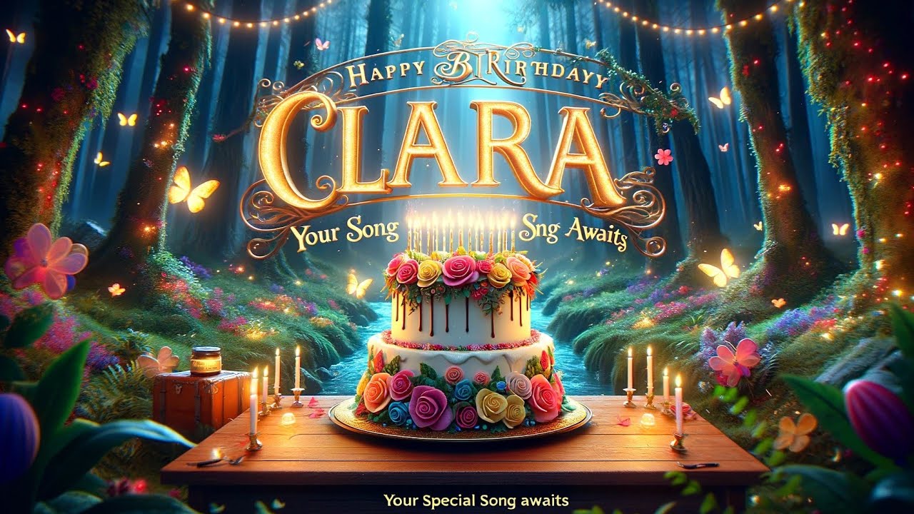 Happy Birthday Clara 🎉🎁| Clara Best Birthday Song with Name Graphics ...