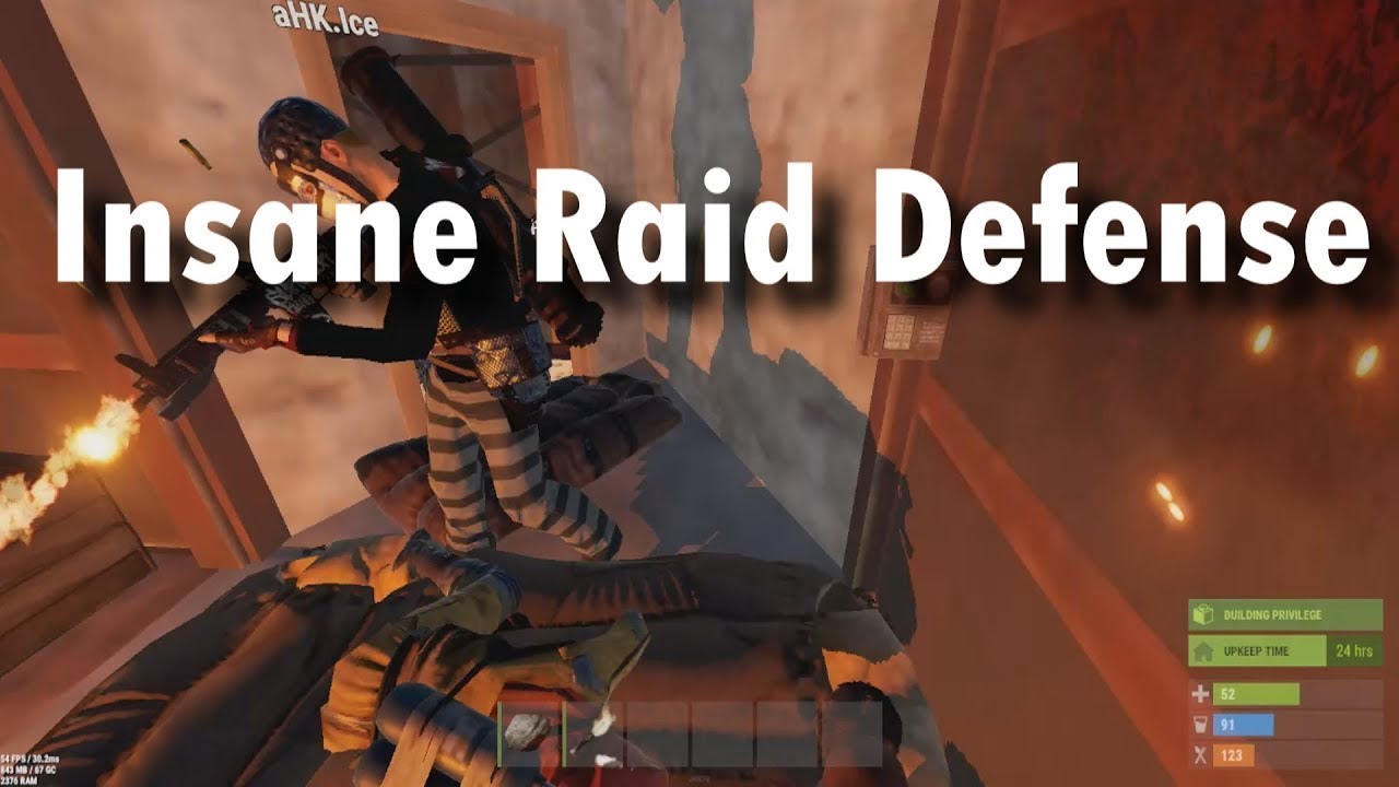 RUST RAID DEFENCE AND FRAGS - YouTube